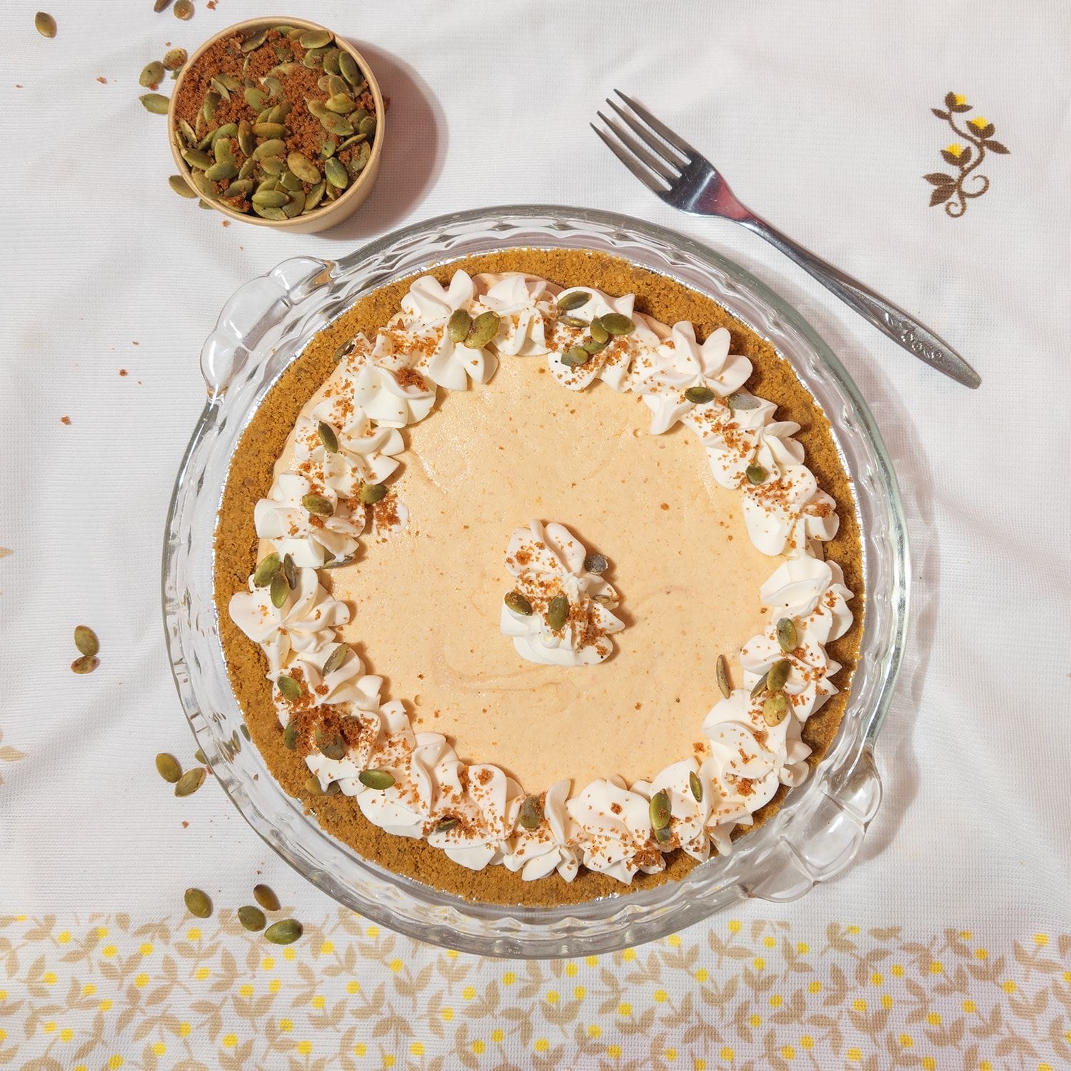 Pumpkin Caramel Ice Cream Pie (GF/SF) • The Merry Dairy